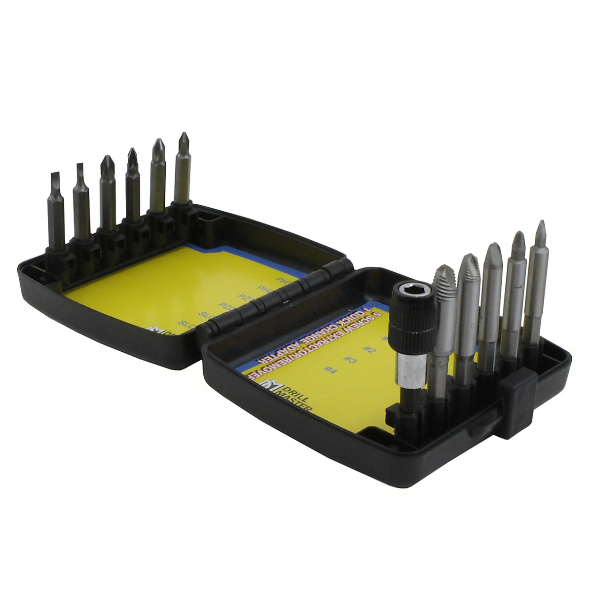 DRILL MASTER Screw Remover & Quick Change Bit 12-Piece Set