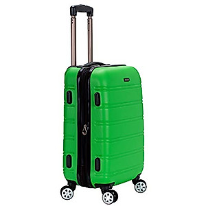 Rockland Melbourne Hardside Expandable Spinner Wheel Luggage, Green, Carry-On 20-Inch