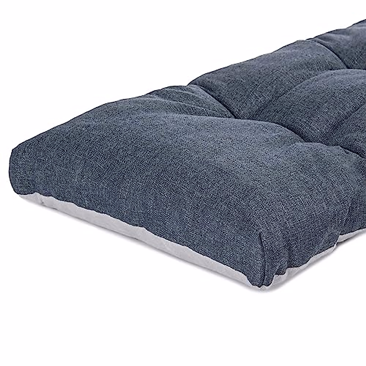 SEKUMDAN Bench Cushion Outdoor Chair Lounge Cushions Durable Non-Skid Tufted Overfilled Seat Pad for Porch Swing Piano Loveseat Outdoor Indoor Furniture (36 in L x 14 in W x 2.5 in T, Navy)