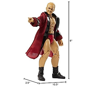 Mattel WWE Ilja Dragonov Elite Collection Action Figure, 6-inch Posable Collectible Gift for WWE Fans Ages 8 Years Old & Up