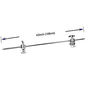 PHOCUS 42 inch Extension Grip Boom Arm with 2 Pieces Swivel Grip Heads for Light Stand Reflector Flag and Other Studio Video Photography Equipment