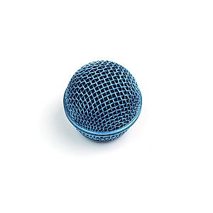 Replacement Mesh Microphone Grille For Shure SM58 565SD LC SV100,Blue