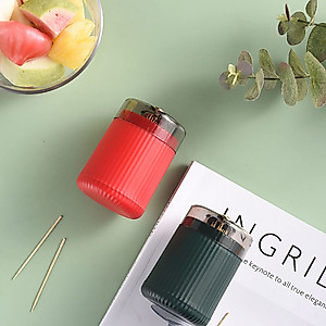 wgdpnp Automatic Toothpick Dispenser Pop-up Automatic Toothpick Dispenser Auto Toothpick Dispenser with Toothpicks 200 Count for Home (3pcs)