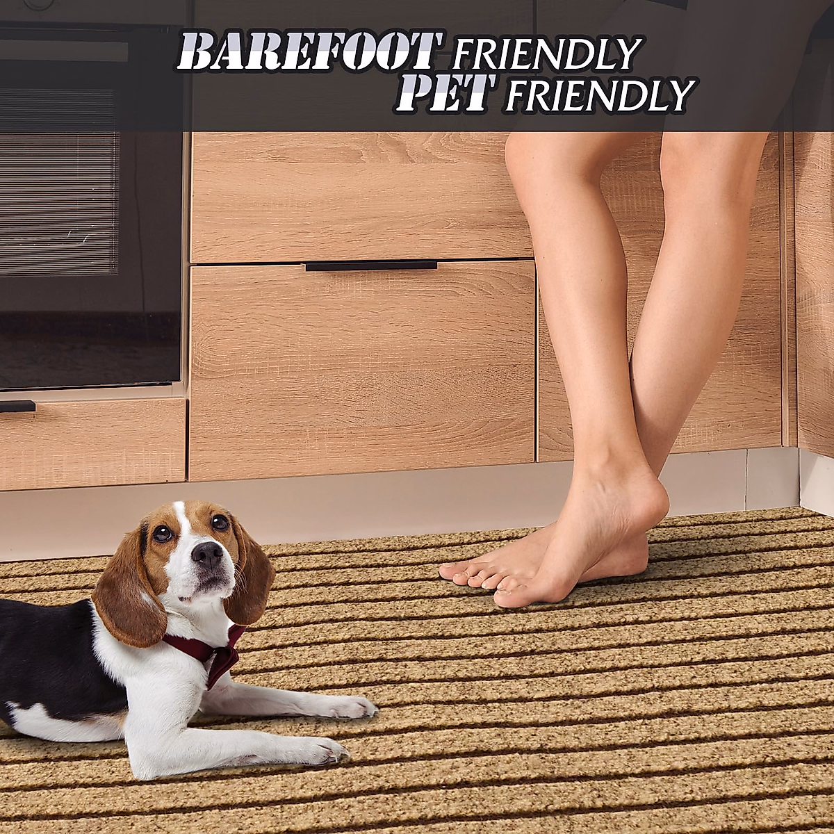 ANTPOP Runner Rug 2ft x 12ft Outdoor Indoor Runner Rugs with Rubber Backing Washable Rug Runner Carpet for Hallway Entryway Kitchen Bathroom Laundry Room Balcony Garage Patio