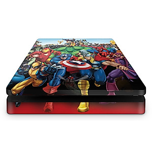 Superhero Skins for PS4 Playstation 4 Slim Console Decal Vinal Sticker + 2 Controller Set
