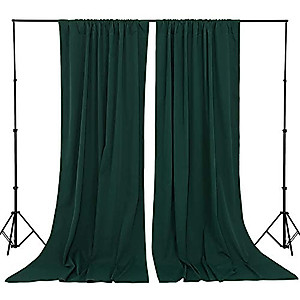 Polyester Backdrop Green Backdrop Curtain for Parties Photo Backdrop 10x8Ft Wedding Baby Shower Photography Background Photo Decor