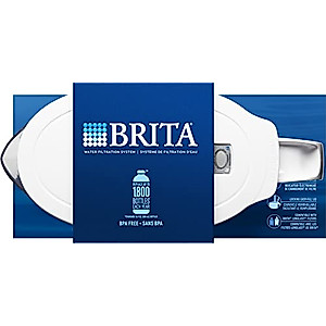 Brita Water Filter Pitcher for Tap and Drinking Water with 1 Standard Filter, Lasts 2 Months, 5-Cup Capacity, BPA Free, White