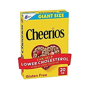 Cheerios Cereal, Limited Edition Happy Heart Shapes, Heart Healthy Cereal With Whole Grain Oats, Giant Size, 20 oz
