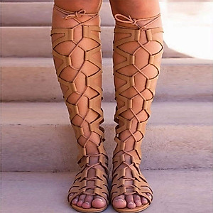 Womens Sandals, Womens Hiking Boots Waterproof Women's Fashion Boots Indoor Boots White Sneakers Leopard Retro Boots High Heel Boots for Women