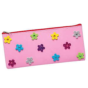 Baker Ross AW242 Flower Gem Foam Stickers - Pack of 80, Self Adhesives, Perfect for Children to Decorate Collages and Crafts, Ideal for Schools, Craft Groups, Party Crafting, Home