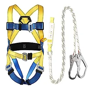 Ymachray Fall Protection Safety Harness OSHA/ANSI Compliant,internal Shock Absorbing landyard&Hook