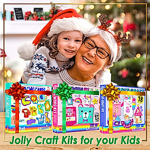 KRAFUN My First Unicorn Kids Sewing kit, Beginner Arts & Crafts, Make 5 Cute Projects with Plush Stuffed Animal, Pillow, Mobile, Keyring and Bag, Instructions & Felt for Learn Sewing, Embroidery