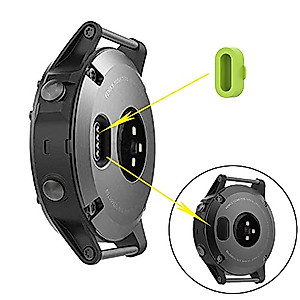 Kissmart Charger for Garmin Instinct 2 / Instinct 2S / Instinct, Replacement USB Charging Cable Cord Plus a Green Silicone Charger Port Protector Anti Dust Plug for Garmin Instinct 2 / 2S Smart Watch