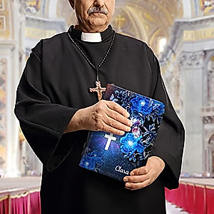 Jesuspirit Bible Case for Women - Spiritual Gifts for Women - Personalized Large Leather Bible Covers for Christian - Bible Study Organizer