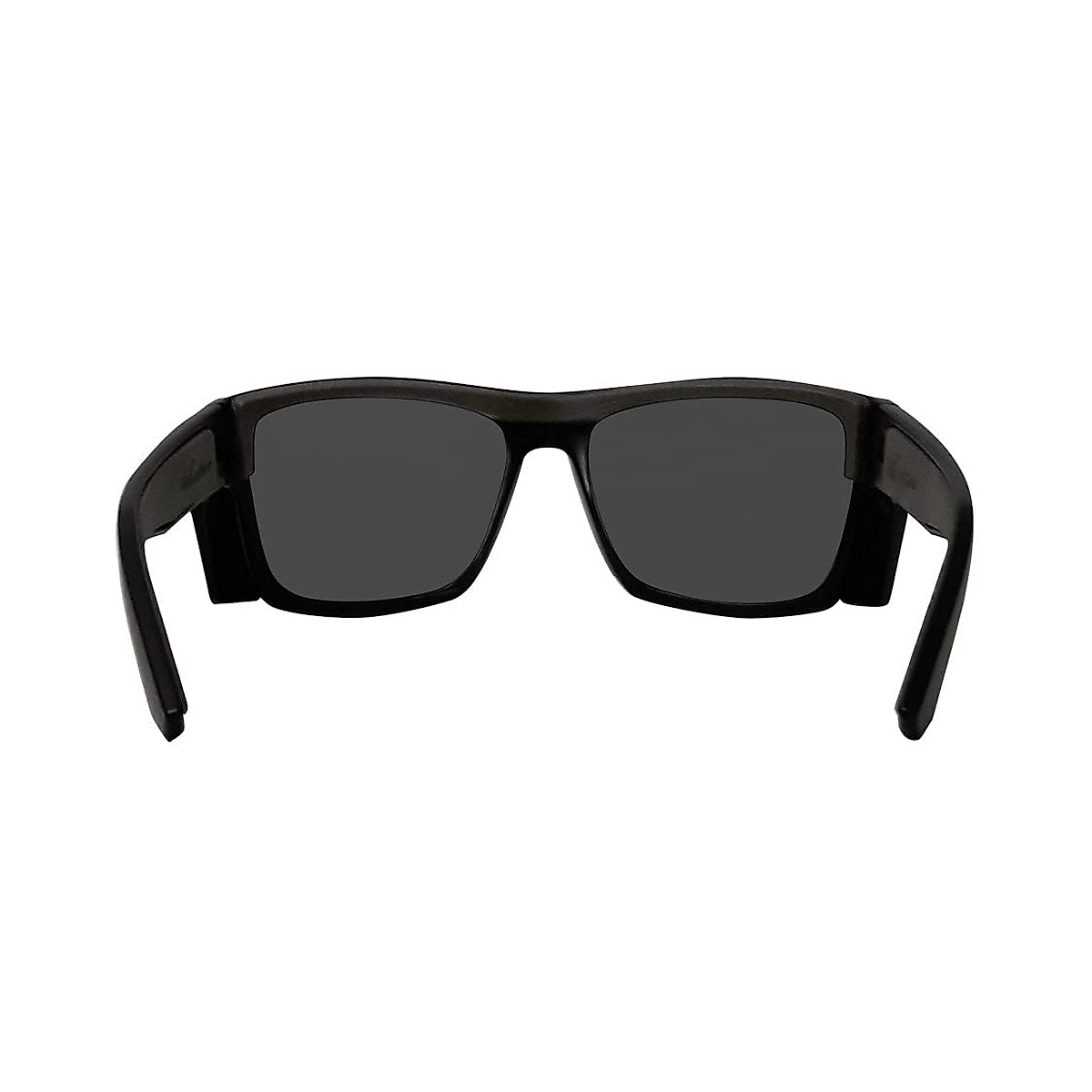 BOMBER Safety Glasses for Men Women - Smoke Safety Lens, Matte Black Frame with Removable Side Shields, ANSI Z87+ Compliant Safety Eyewear - CL103