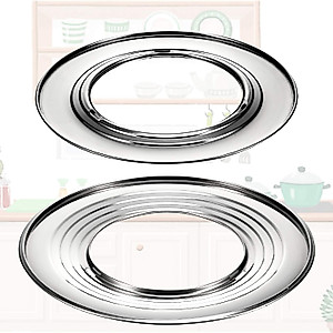 Boao 2 Pieces 11 Inch and 12 Inch Steam Ring, Stainless Steel Steaming Ring Adapter Fits 8 to 12 inches Stock Pots
