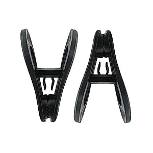 Kadiss Hanger Clips 30 Pack, Multi-Purpose Hanger Clips for Hangers, Black Finger Clips for Plastic Clothes Hangers, Pants Hangers Clips
