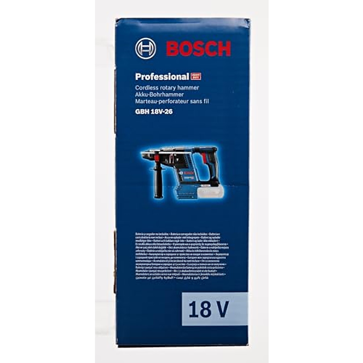Bosch Professional 18V System GBH 18V-26 Cordless Rotary Hammer (SDS Plus, Impact Energy: 2.6 J, max. Drilling Diameter: Concrete/Steel/Wood 26/13/30 mm, excluding Batteries and Charger, in Carton)