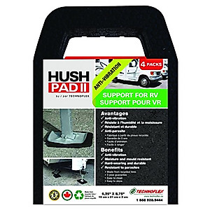Leisure Time Technoflex TF003-625x875-HPII Hush Pad II, 4-Pack, Standard, Black