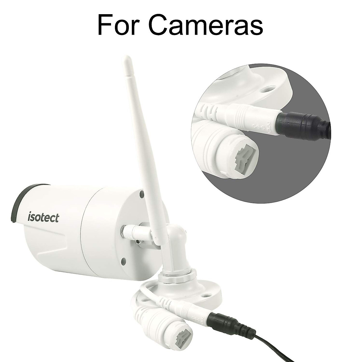 AC to DC 12V 1000mA 1A 10 FT Long Cord CCTV Regulated Power Adapter for Home Security Camera Surveillance System