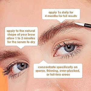 Grande Cosmetics GrandeBROW Brow Enhancing Serum, 8 Week Starter Supply , 0.05 Fl Oz (Pack of 1)