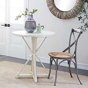 Deco 79 Wood Side End Accent Table End Table, Side Table 29" x 29" x 31", White