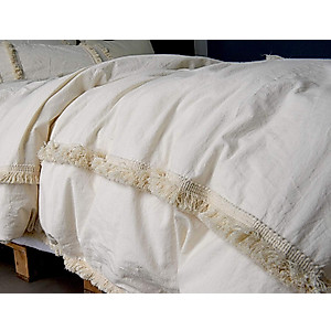 Cream Duvet Cover Set Queen Boho Bedding Set