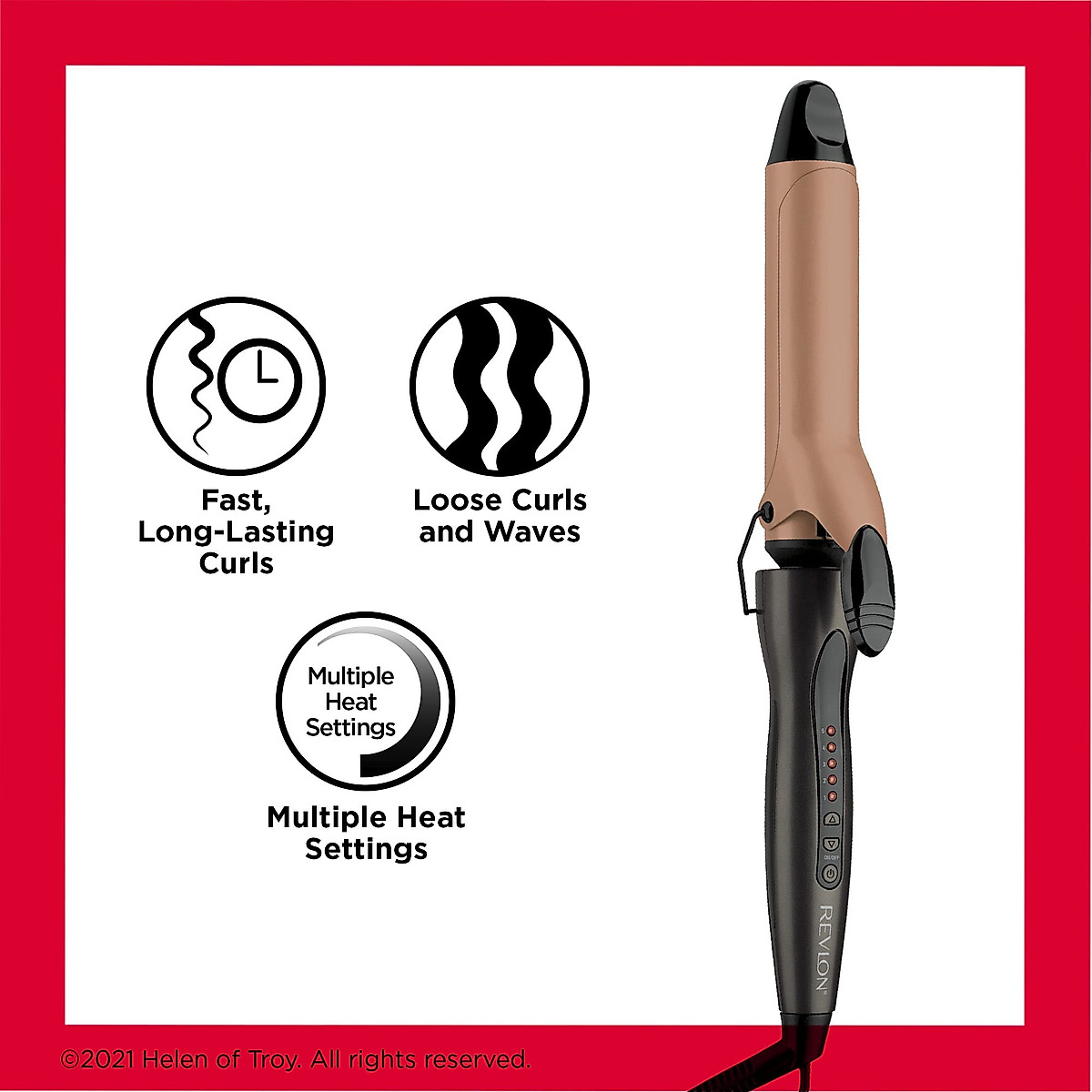 Revlon Salon Advanced Copper + Ceramic 1-1/4" Curling Iron