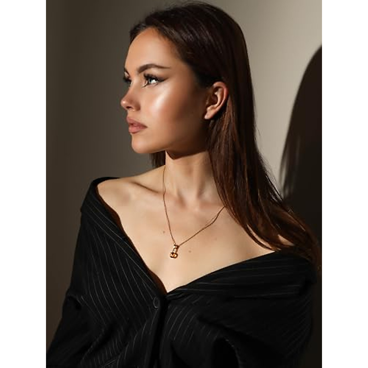 AmberJewelry Genuine Green Baltic Amber Bead Pendant, Small Faceted Green Baltic Amber Pendant Green Baltic Amber Gold Plated 925 Sterling Silver Charm Pendant handcrafted in Baltic Region