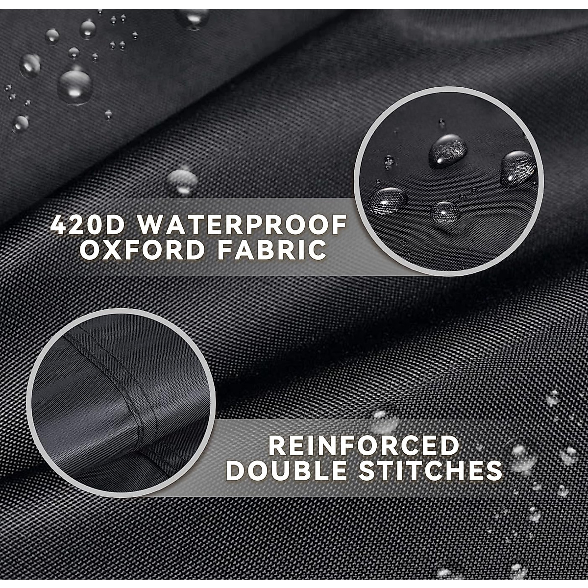 HEPOVER Outdoor Swing Cover A-Frame 420D Waterproof Patio Porch Swing Covers 72x67x55 UV Resistant Weather Protector Patio Furniture Cover for Garden Porch Hammock Swings