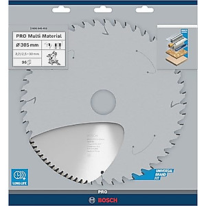 Bosch 2608640453 Circular Saw Blade "Multi Material" Mub 12inx30mm 96T