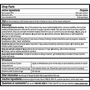 Orajel 3X for Toothache & Gum Pain: Maximum Gel Tube 0.42oz - From #1 Oral Pain Relief Brand - Orajel for Instant Pain Relief