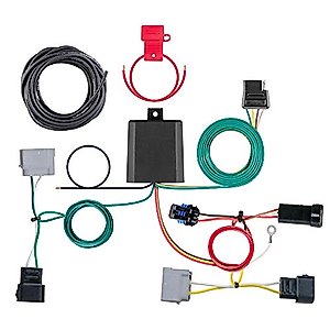 CURT 56330 Vehicle-Side Custom 4-Pin Trailer Wiring Harness, Fits Select Dodge Journey with LED Taillights , Black
