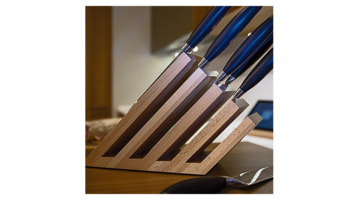 Artelegno Beech Wood Magnetic Knife Block - Elegant Italian Venezia ...