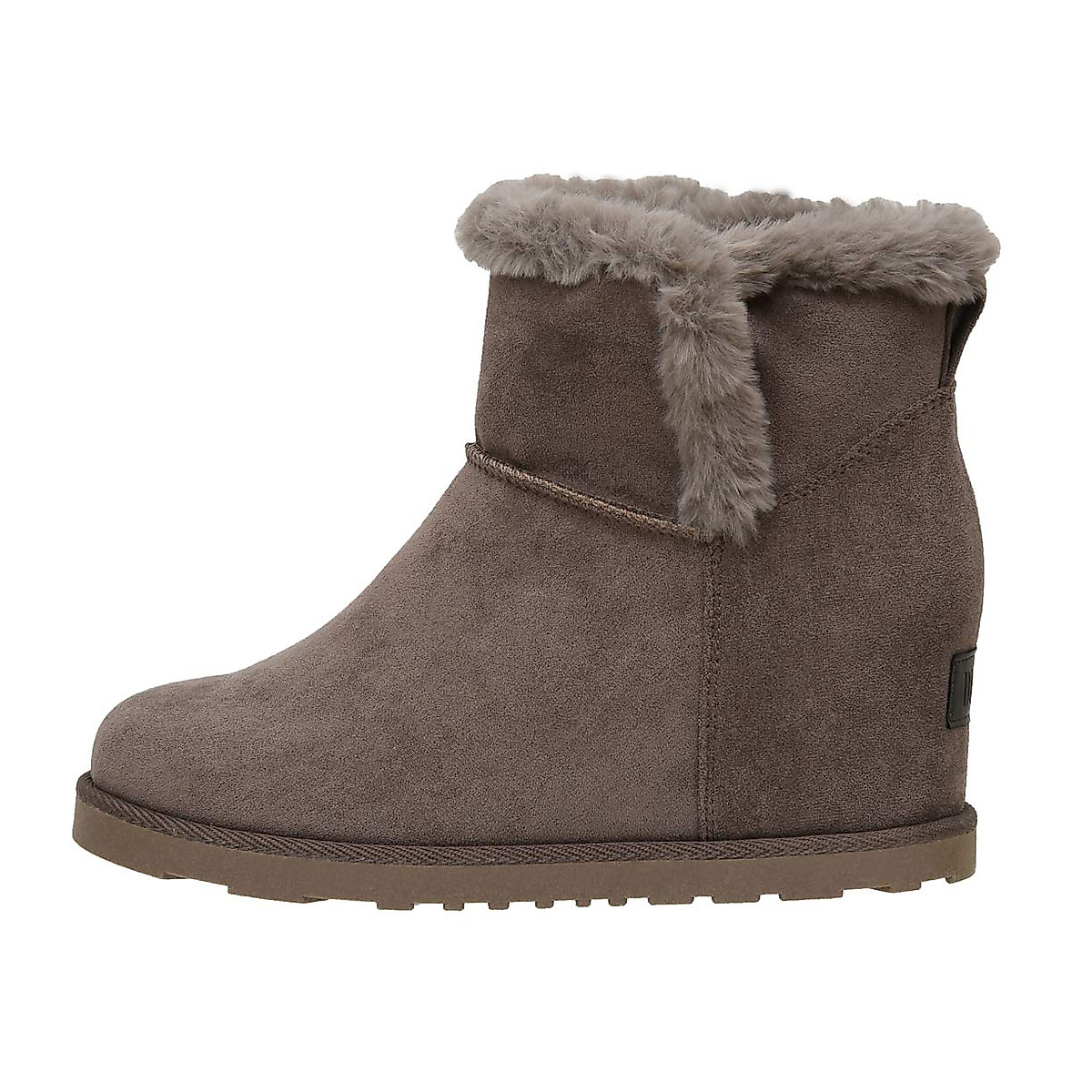 Dunes Women's Kleecey hidden wedge boot +Memory Foam & Wide Widths available TAUPE, 11