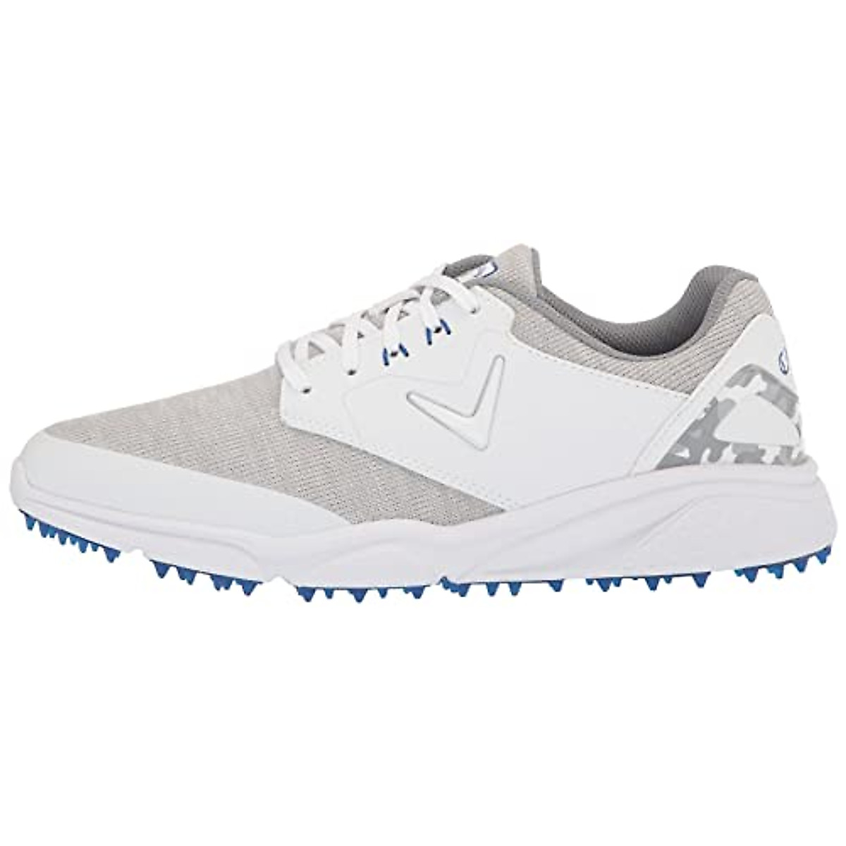 Callaway Men's Coronado v2 SL Golf Shoe, White/Grey, 11