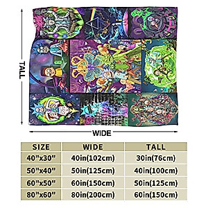 Ultra-Soft Micro Fleece Blanket 3D Fashion Print All Season Couch Sofa Warm Bed Throw Blanket Perfect for Kids Adults Family Birthday Gift 60"X50"