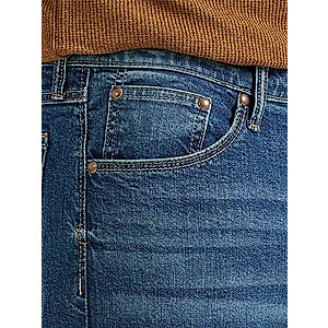 Wrangler Men's Relaxed Fit Boot Cut Jean, Oxford Blue