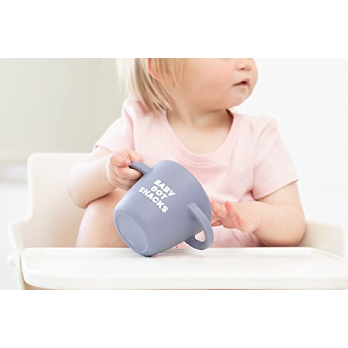 Bella Tunno Happy Snacker – Spill Proof Snack Cups for Toddlers and Babies, Snack Containers Made from Silicone BPA Free, Soft Opening & Removable Lid (Baby Got Snacks)