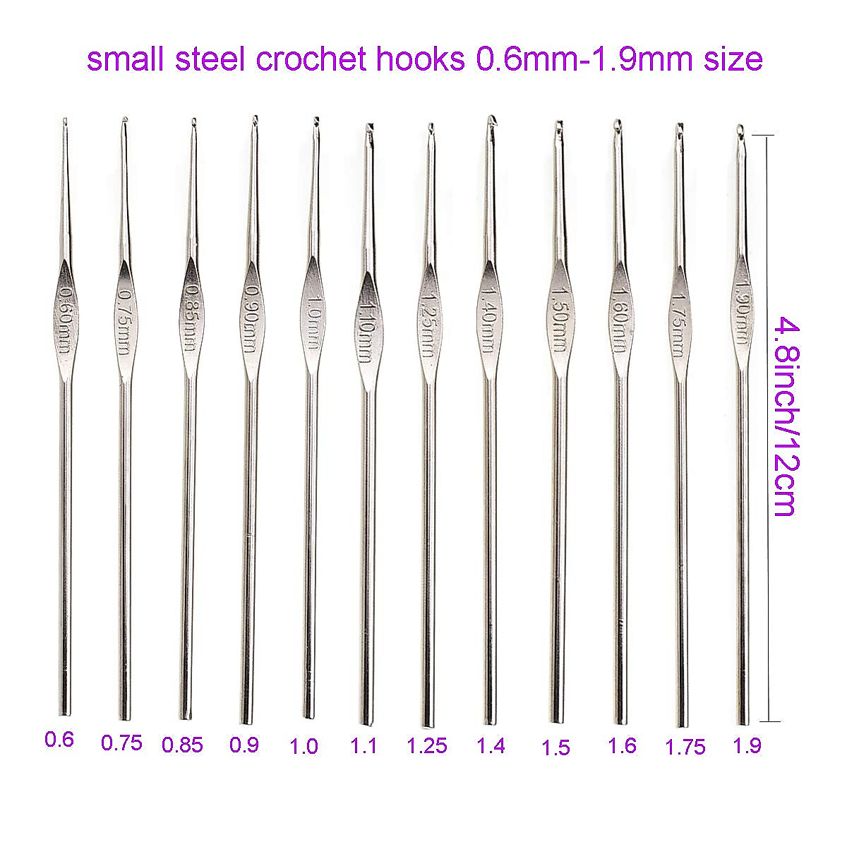 KOKNIT Crochet Hooks Set with Storage Case, Soft Grip Ergonomic Crochet Needles, Smooth Coloured Aluminum Yarn Crochet Hooks Crochet Kit with Crochet Tools Supplies and Accessories (Beginners)