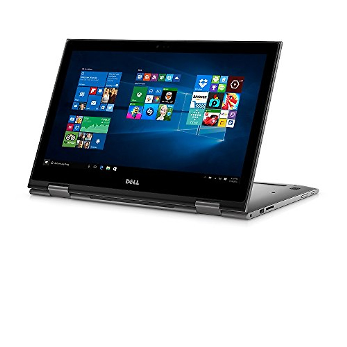 Dell i5568-0463GRY 15.6" FHD 2-in-1 Laptop (Intel Core i3-6100U 2.3GHz Processor, 4 GB RAM, 500 GB HDD, Windows 10) Gray