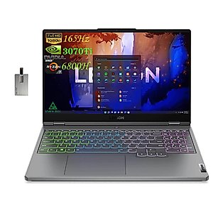 Lenovo Legion 5 Gen 7 15.6" FHD 165Hz Gaming Laptop, AMD Ryzen 7 6800H, 16GB DDR5 RAM, 1TB PCIe SSD, NVIDIA GeForce RTX 3070Ti, 4zone RGB Backlit Keyboard, Gray, Win 11 Pro, 32GB USB Card