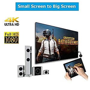 SmartSee Miracast Wireless Display Receiver 1080P HDMI WiFi Media Streamer Adapter Support Chromecast YouTube Netflix Hulu Plus Airplay DLNA TV Stick for Android/Mac/iOS/Windows (2.4G + Google Home)