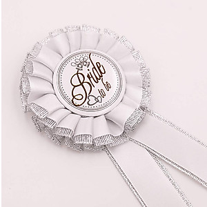 Bride to Be and Groom to Be Tinplate Badge Pins Wedding Buttons for Wedding Bridal Shower Party Decorations by Topfunyy