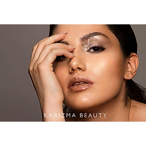 KARIZMA Holographic Silver Body Glitter. 10g Chunky Face Glitter, Hair Glitter, Eye Glitter and Body Glitter for Women. Rave Glitter, Festival Accessories, Cosmetic Glitter Makeup. Loose Glitter Set