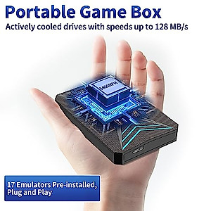 Retro Game Console, Emulator Console Built-in 4000+ Games, Plug and Play in Windows, Compatible with PS3/PS2/PSP, USB 3.0, 18 Emulators, Support Adding 70+ Emulator Games