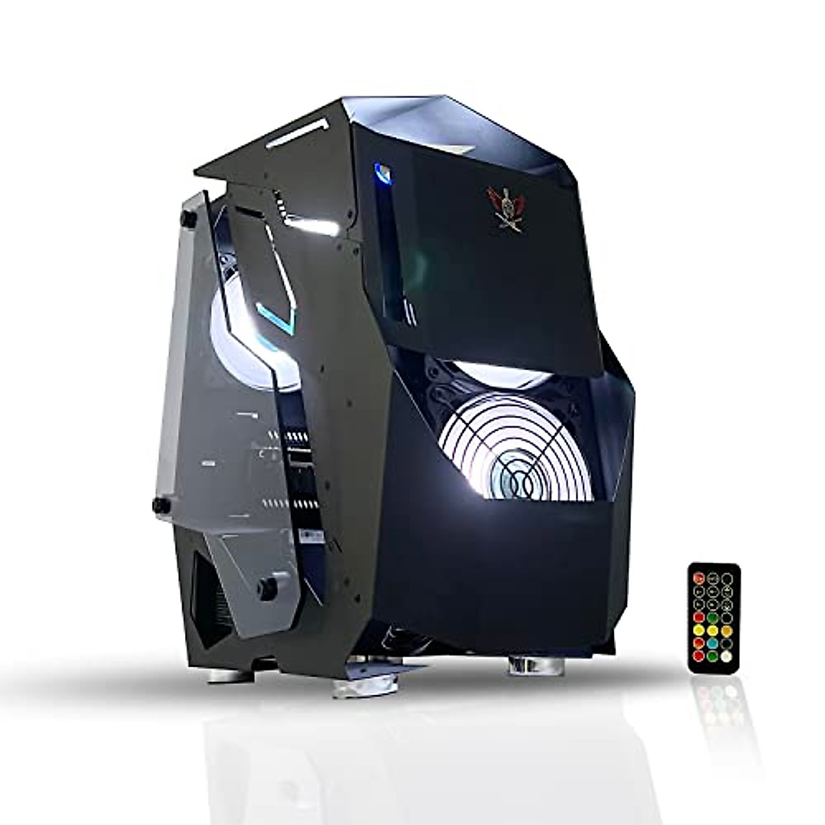 Alarco Gaming PC Desktop Computer Intel i5 3.10GHz,8GB Ram,512 GB SSD,Windows 10 pro,WiFi Ready,Video Card Nvidia GTX 650 1GB, 5 RGB Fans with Remote