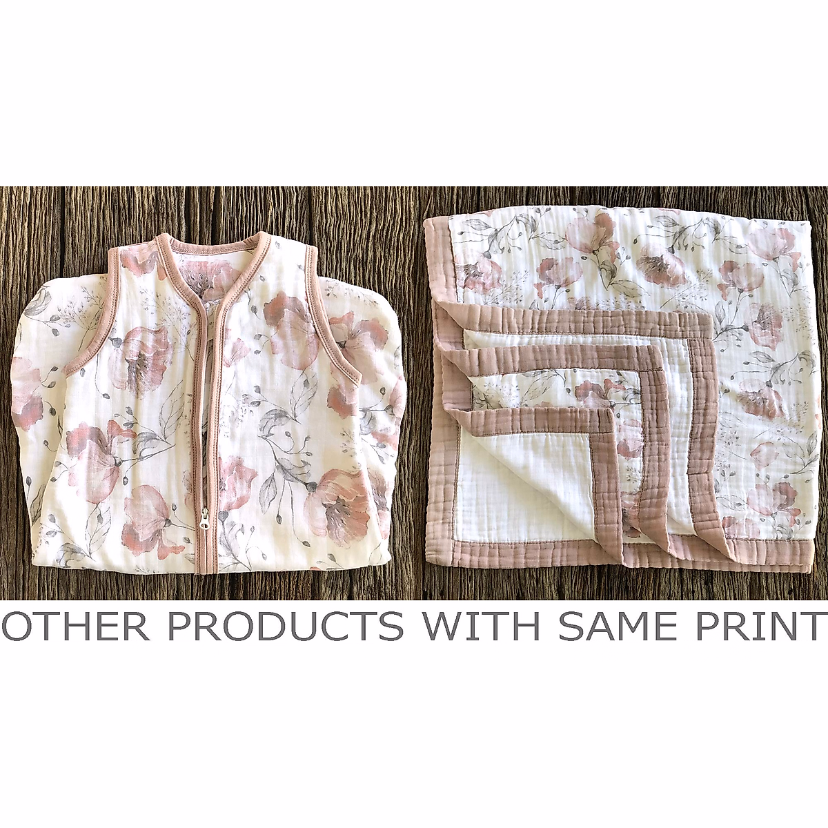 Aenne Baby, Muslin Swaddle Blanket for Girls, Infant Toddler Quilt, Swaddle Wrap for Girls, Luxurious Soft and Silky Stroller Cover, Floral Poppy Pink Blankie, Large 47"x 47", 1 Pack