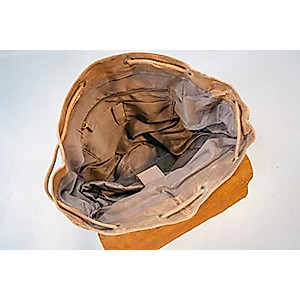 olpr. Canvas and leather backpack (Brown)