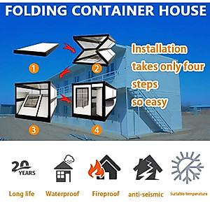China Folding Container House Fast Fold Out Flat Pack Prefabricated 20ft 40ft Foldable Portable Modular Tiny Houses Homes Camps
